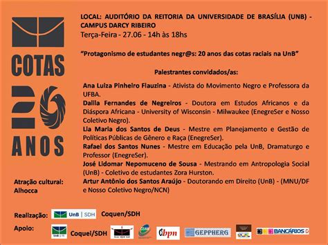UnB on Twitter Amanhã 27 acontece o seminário Protagonismo de