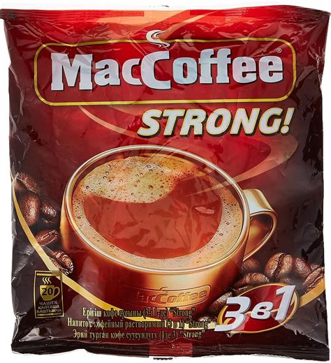 MacCoffee Strong Coffee 3in1 Cappuccino Instant Mix 20 Sachet 360g(18g ...