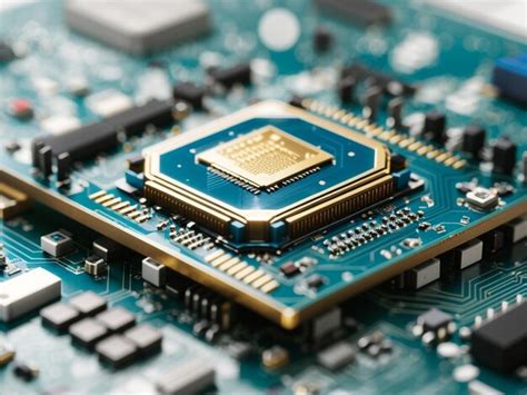 Premium Ai Image Digital Precision Microchip Integrated On