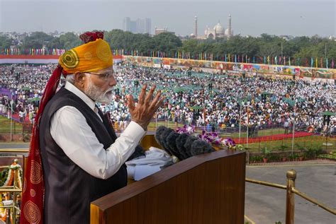 Pm Modis 10th Independence Day Speech Lasts For Almost 90 Minutes