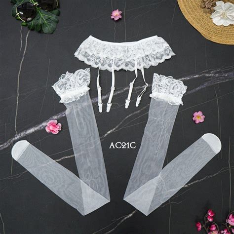 Jual Sabuk Paha Stocking Sexy Garter Belt Seksi Putih Ac21c Termurah