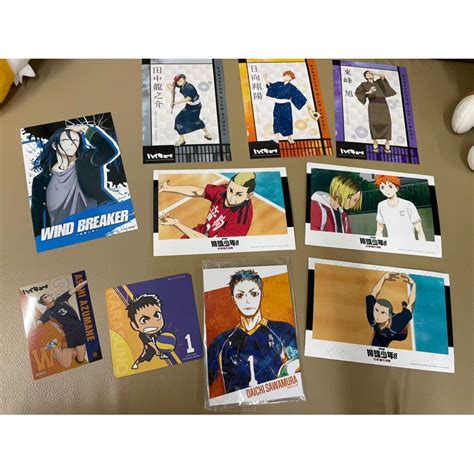 全新 排球少年 垃圾場的對決 浴衣 相卡 透卡 水彩 校徽 山本猛虎 研磨 日向 田中 東峰旭 大地 音駒 烏野 蝦皮購物