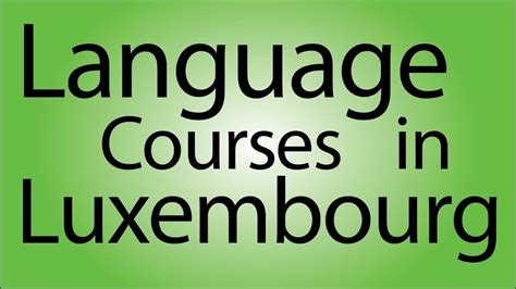 What Language Is Spoken In Luxembourg A Journey Through Linguistic