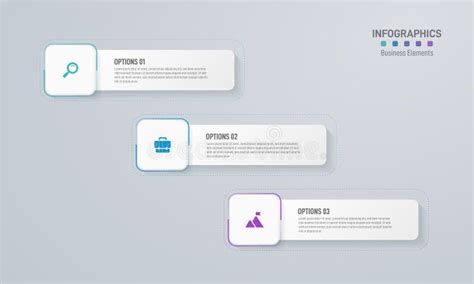 Infographics Design Template Business Concept With 3 Steps Table Or