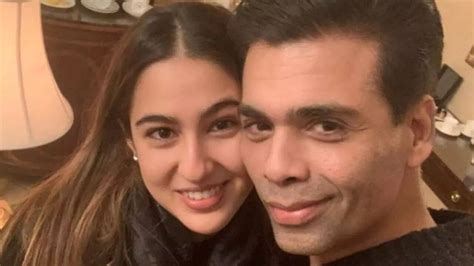Karan Johar Embarrasses Sara Ali Khan In Front Of Paps Actress Says