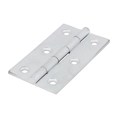 Timco Solid Drawn Hinge Solid Brass Satin Chrome Size 64 X 35