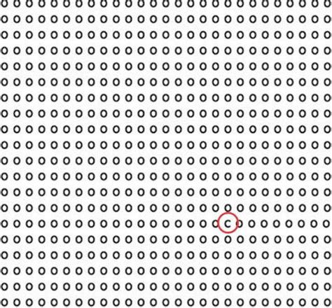 Optical Illusion Iq Test Can You Spot The Letter C Only The