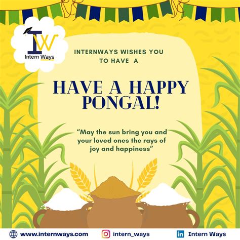 Intern Ways On Linkedin Internways Happy Pongal Celebration Internship Training