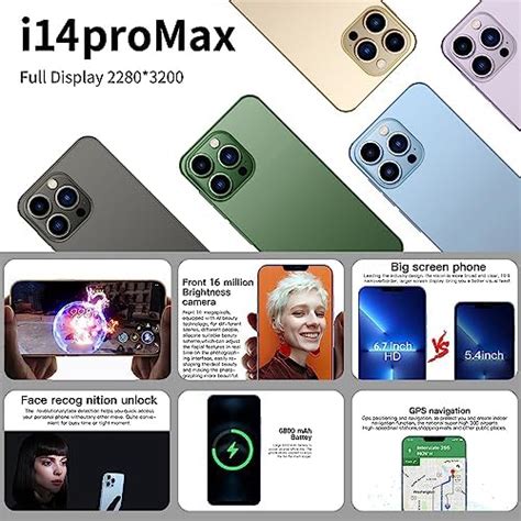 Smartphone débloqué pouces téléphone portable IP pro Go HD