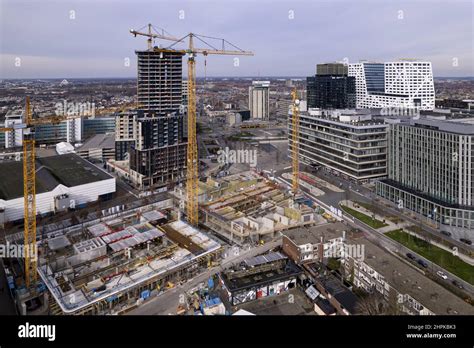 Urban Development And Housing Shortage And Engineering Concept Stock