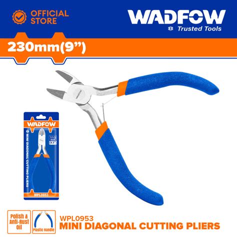 WADFOW Mini Diagonal Cutting Pliers 115mm 4 5 Inches Side Cutter Wire Cutters Polish And Anti