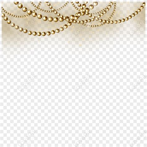 크리스마스 장식 구슬 테두리 골드 일러스트 휴일 일러스트 글로우 일러스트 Png 일러스트 무료 다운로드 Lovepik