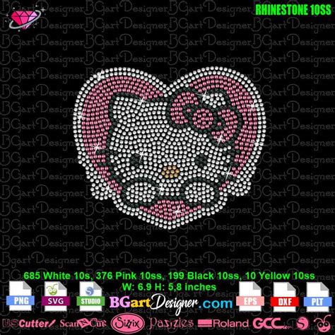 Hello Kitty Face Pattern Hello Kitty Face And Hair Bow Pattern Hot