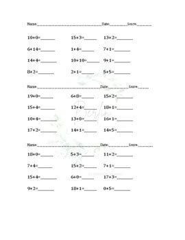 Mixed Single Double Digit Addition By Berlin Creations TPT