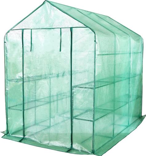 Lendo Online Tuinkas Met 3 Etages En PE Waterdichte Hoes 143x213x196cm