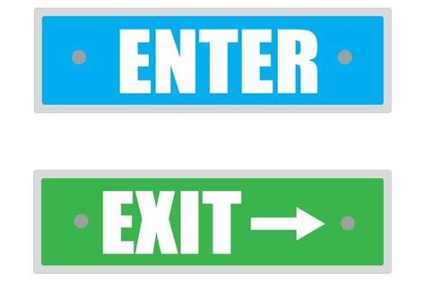 Printable Exit Sign For Classroom Rules Poster