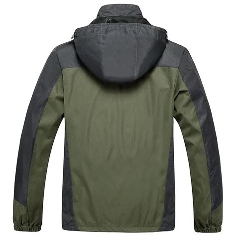 Мужская повседневная водонепроницаемая куртка размера плюс 6XL 7XL 8XL ...