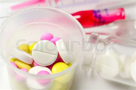 Medication Insert Capsule Stock Image Colourbox