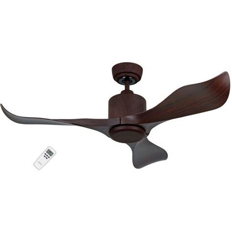 Ventilatore Da Soffitto Eco Aviador Cm Moderno Pale In Noce Scuro Senza Luce