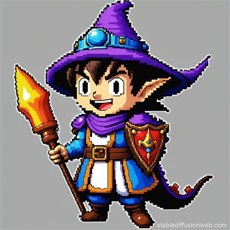 Dragon Quest Style Pixel Artdragon Quest Style Pixel Art Prompts
