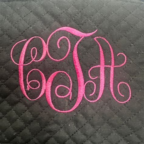Interlocking Monogram Embroidery Font Machine Embroidery Interlocking