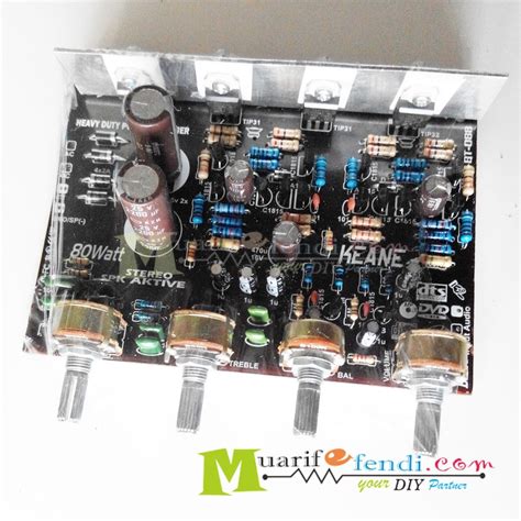 Jual KIT Speaker Aktif Active Tone Control STEREO Dan Amplifier 80Watt Power Supply Shopee