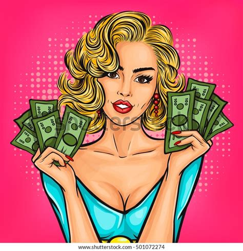 Vector De Stock Libre De Regalías Sobre Chica De Arte Pop Vectorial