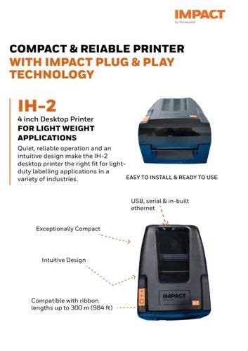 Honeywell Impact Desktop Barcode Printer 4 Inch At ₹ 10500 In New Delhi
