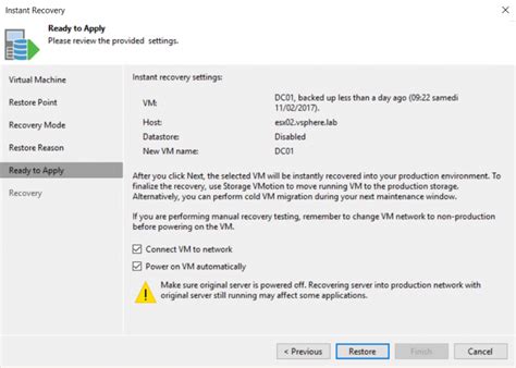Restore Vmware Vm From Veeam Backup