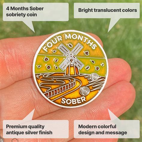 Four Months Sober Sobriety Coin The Achieve Mint