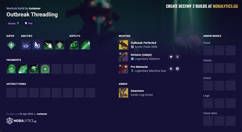 Outbreak Threadling Destiny 2 Strand Warlock Build By Icetamer