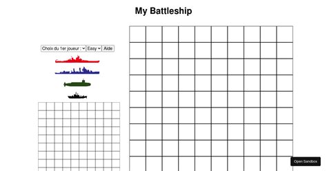 Merrirhugo BATTLESHIP Codesandbox