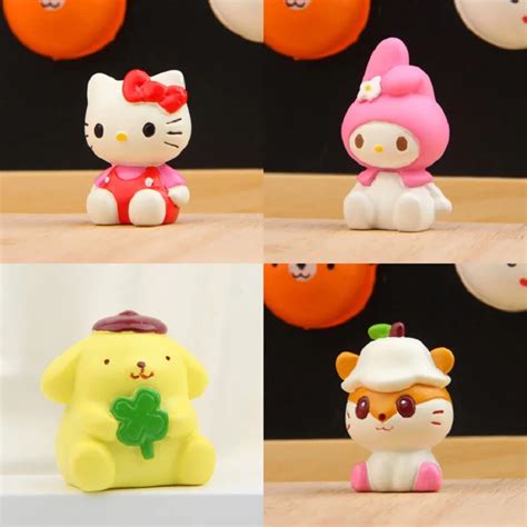Zakka Groceries Japanese Pom Pom Purin And My Melody Pvc Action Figures