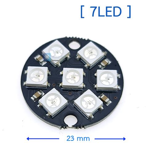 แผงไฟ Neopixel Ring 5v Ws2812 5050 Rgb Led Built In Full Color Drive Lights [1bit 3bit 7bit 8bit