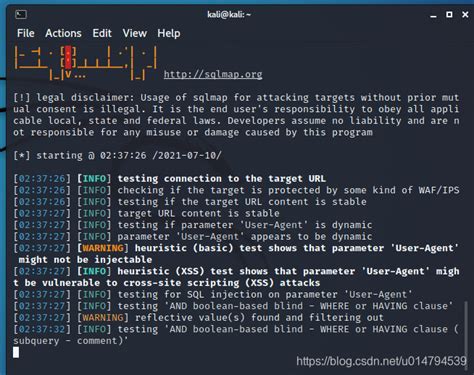 Ctfhub Sql注入 Ua注入sqlmap Ua注入 Csdn博客