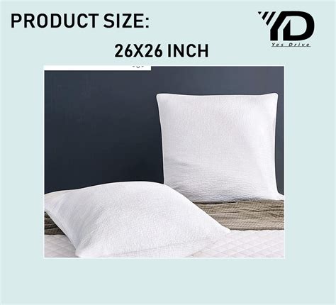 100 Cotton Jacquard Set Of 2 Home Decorative Euro Throw Pillow