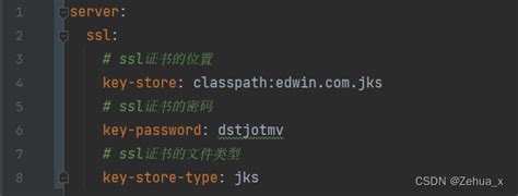 Springboot工程配置ssl证书，实现tomcat开放and多端口访问yml配置ssl Csdn博客