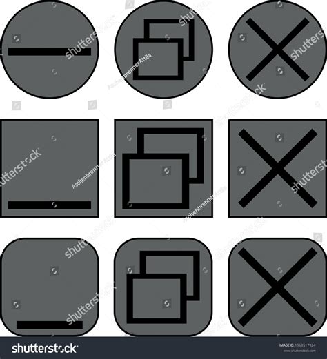 Iconos De Minimizar Y Cerrar Pestañas Photos And Images And Pictures