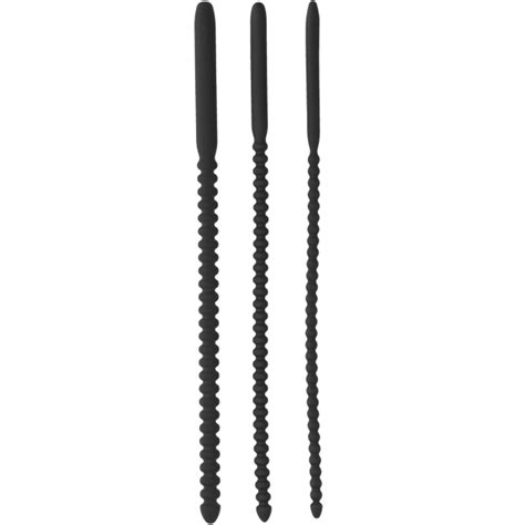 Ouch Urethral Sounding Silicone Dilator Set Svart Fyndiq