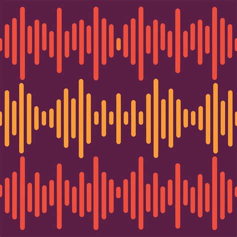 Premium Vector Seamless Sound Waveform Pattern For Radio Podcasts