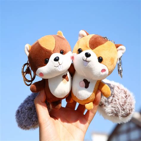 3 색 아이의 작은 다람쥐 선물 장난감 작은 어린이의 작은 키 펜던트 선물 인형 장난감 인형null Aliexpress