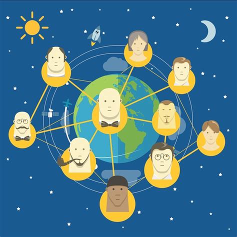 Premium Vector Flat Design Illustration Of Modern Network