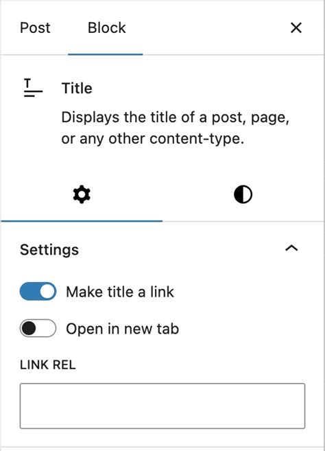 Title block – Documentation – WordPress.org