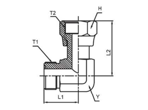 Fs6602 Sae O Ring Face Seal Orfs Swivel Nut Run Tee Fitting Connector