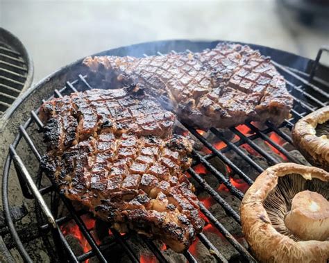 Italian Dressing Marinated Ribeyes Rcharcoal