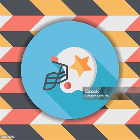 아메리칸 풋볼 헬멧 평편 아이콘크기 긴 Shadow Eps10이 포함됩니다 0명에 대한 스톡 벡터 아트 및 기타 이미지 0명 모자 모자류 미식 축구 Istock