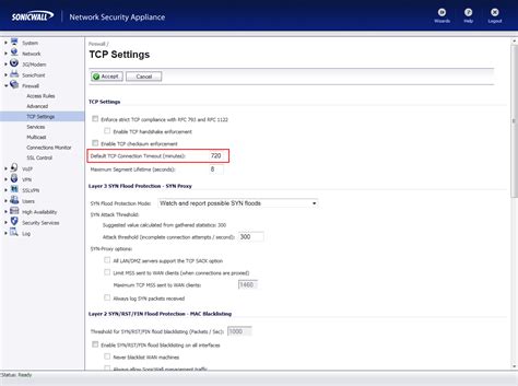 Fixing Sonicwall Tcp Timeouts Cybersecure Support