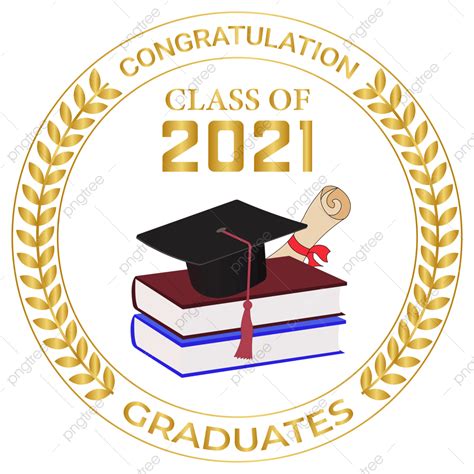 Gambar Desain Wisuda 2021 Elemen Wisuda 2021 Rancangan Seni Png Dan
