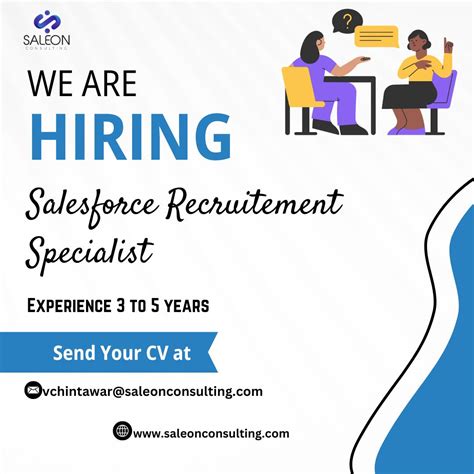 Saleon Consulting On Linkedin Hrhiring Hiring Recruitement Talentacquisition Salesforcehiring…