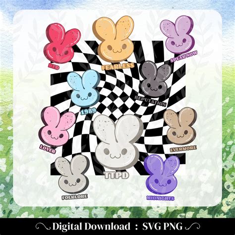 Swiftie Easter Png Swiftie Bunny Svg Swiftie Era Tour Png Cute